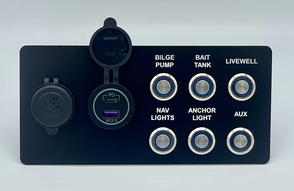 Custom Marine Dash and Switch Panels- Boat – Bluewater Industries
